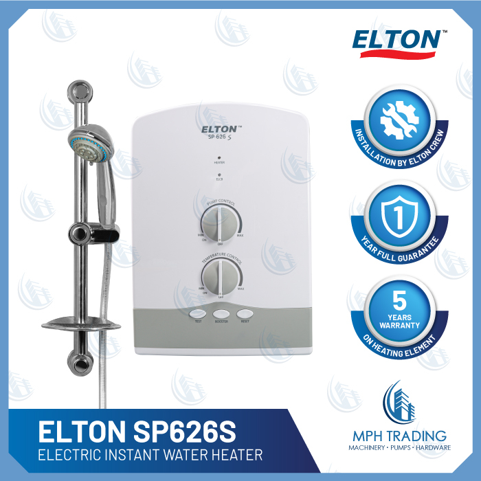 ELTON SP626S Home Electric Instant Water Heater Without Pump and 5 ...