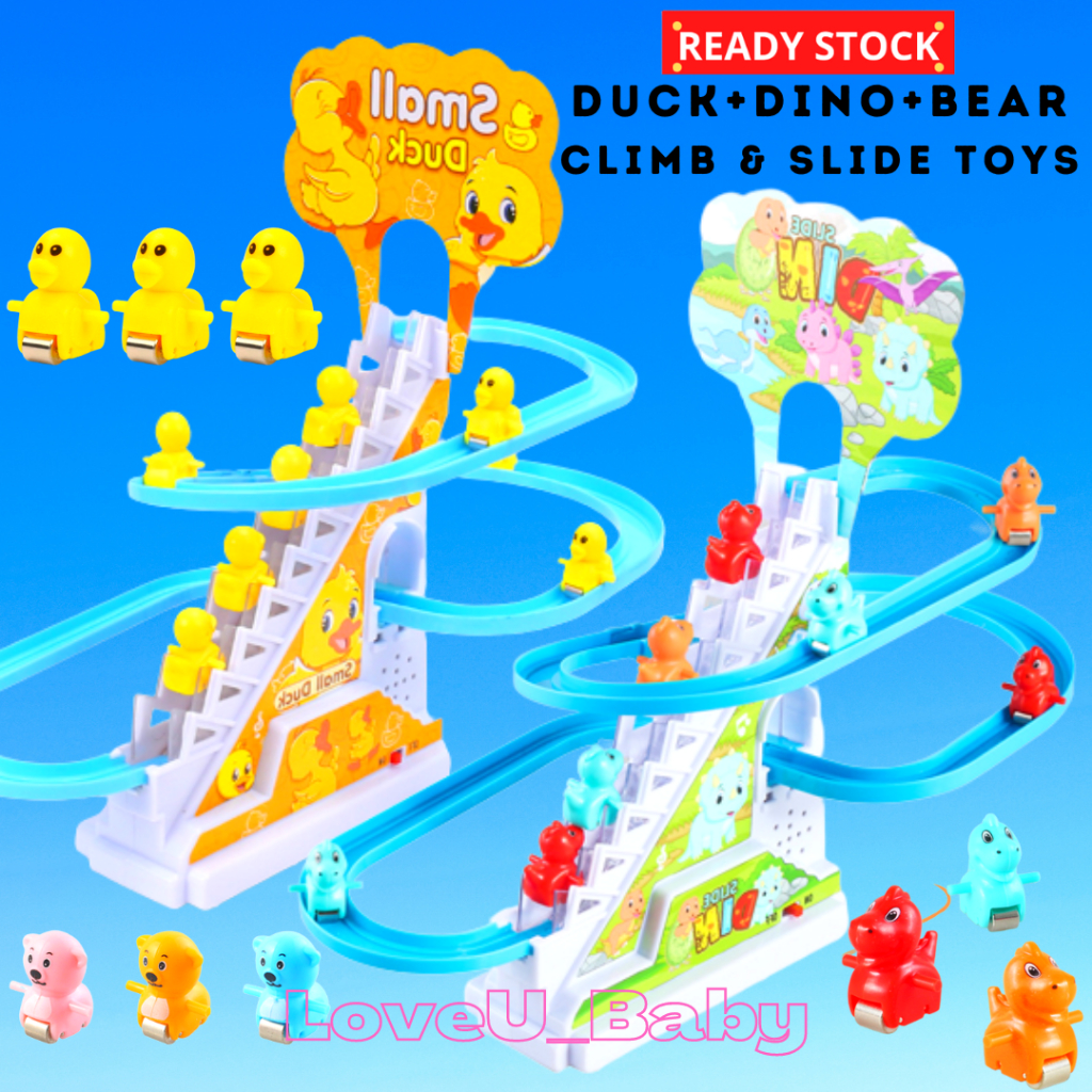 Duck Climbing Stairs Toy Children's Electronic Educational Music Light ...
