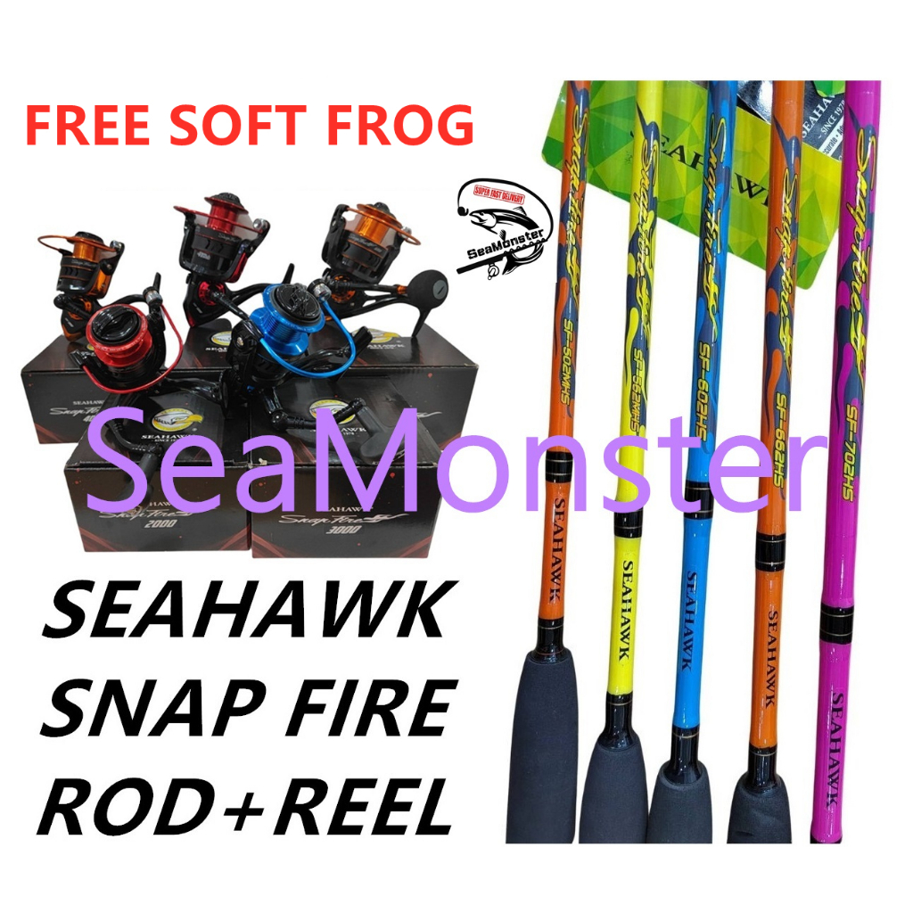 SeaMonster COMBO SET SNAP FIRE SEAHAWK SET PANCING MURAH SNAPFIRE ROD ...