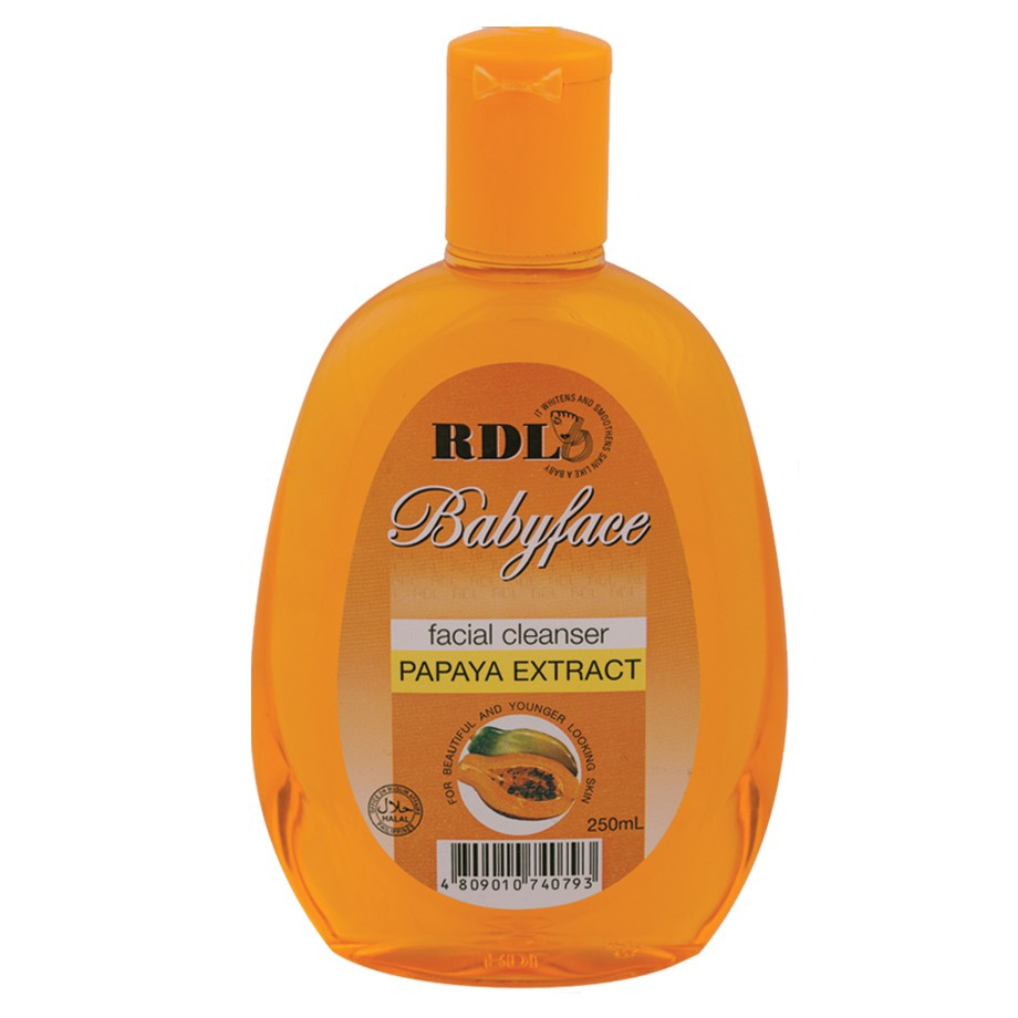 RDL BABYFACE FACIAL CLEANSER PAPAYA EXTRACT 150ML (100% ORIGINAL ...