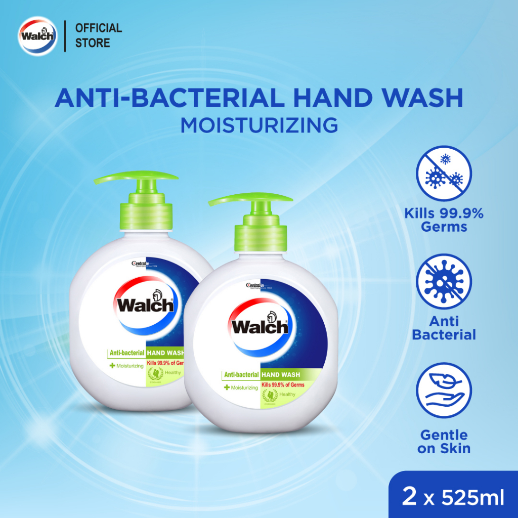 [TWIN PACK] Walch Antibacterial Hand Wash (525ml) Refreshing | PGMall