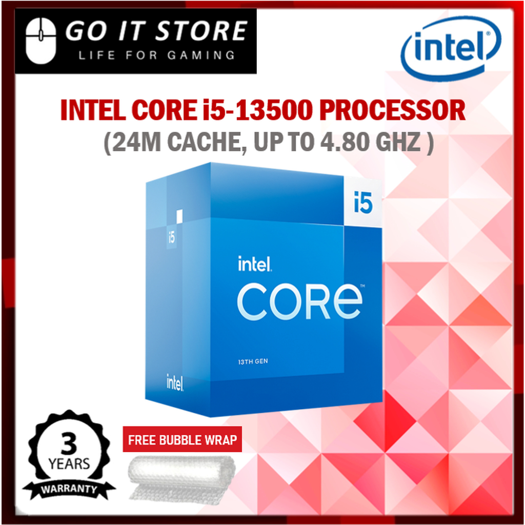 Intel Core i5-13500 LGA1700 Processor (24M Cache, up to 4.80 GHz) i5 13500 | Shopee Malaysia