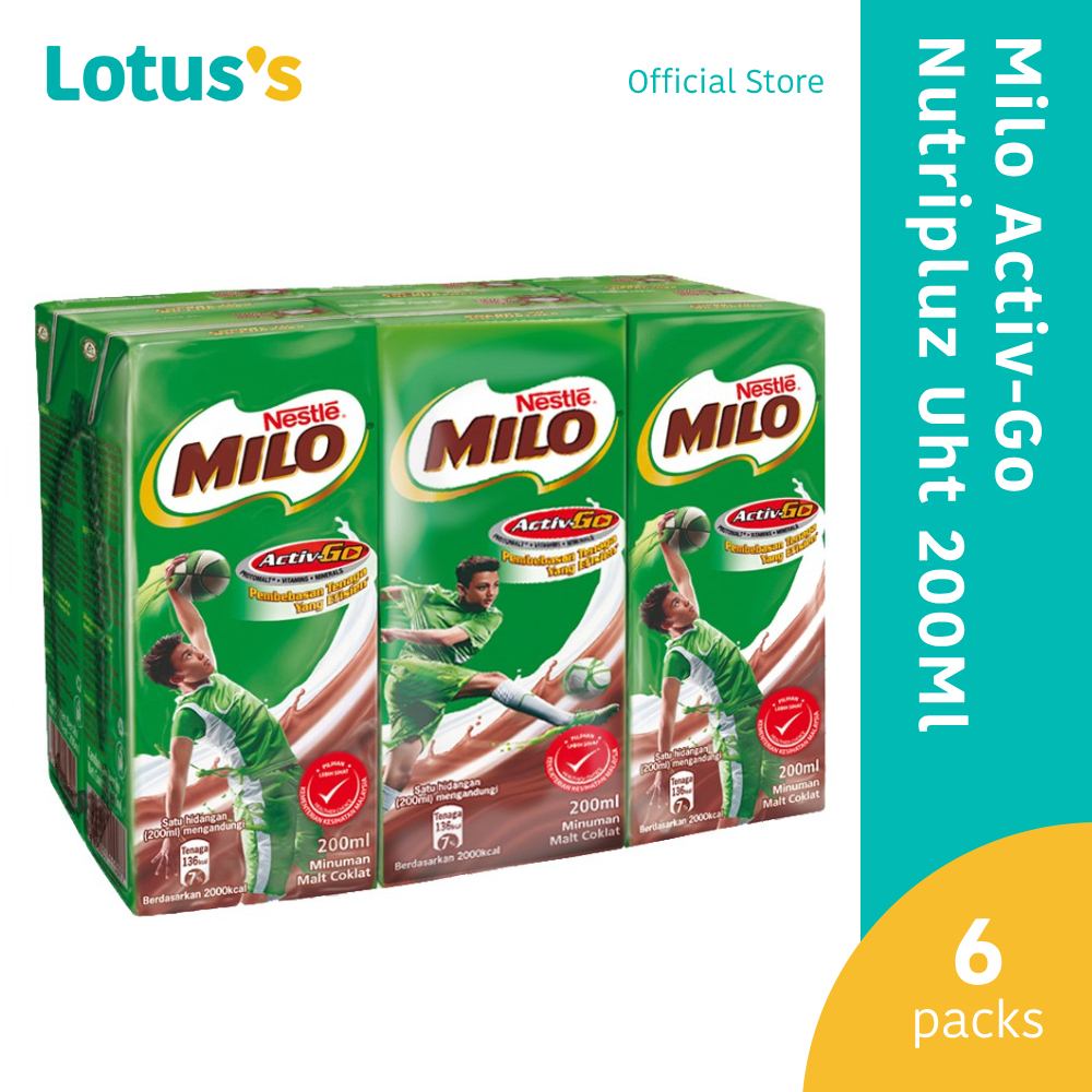 Nestle Milo Activ-Go Nutripluz 6x200ml | Shopee Malaysia