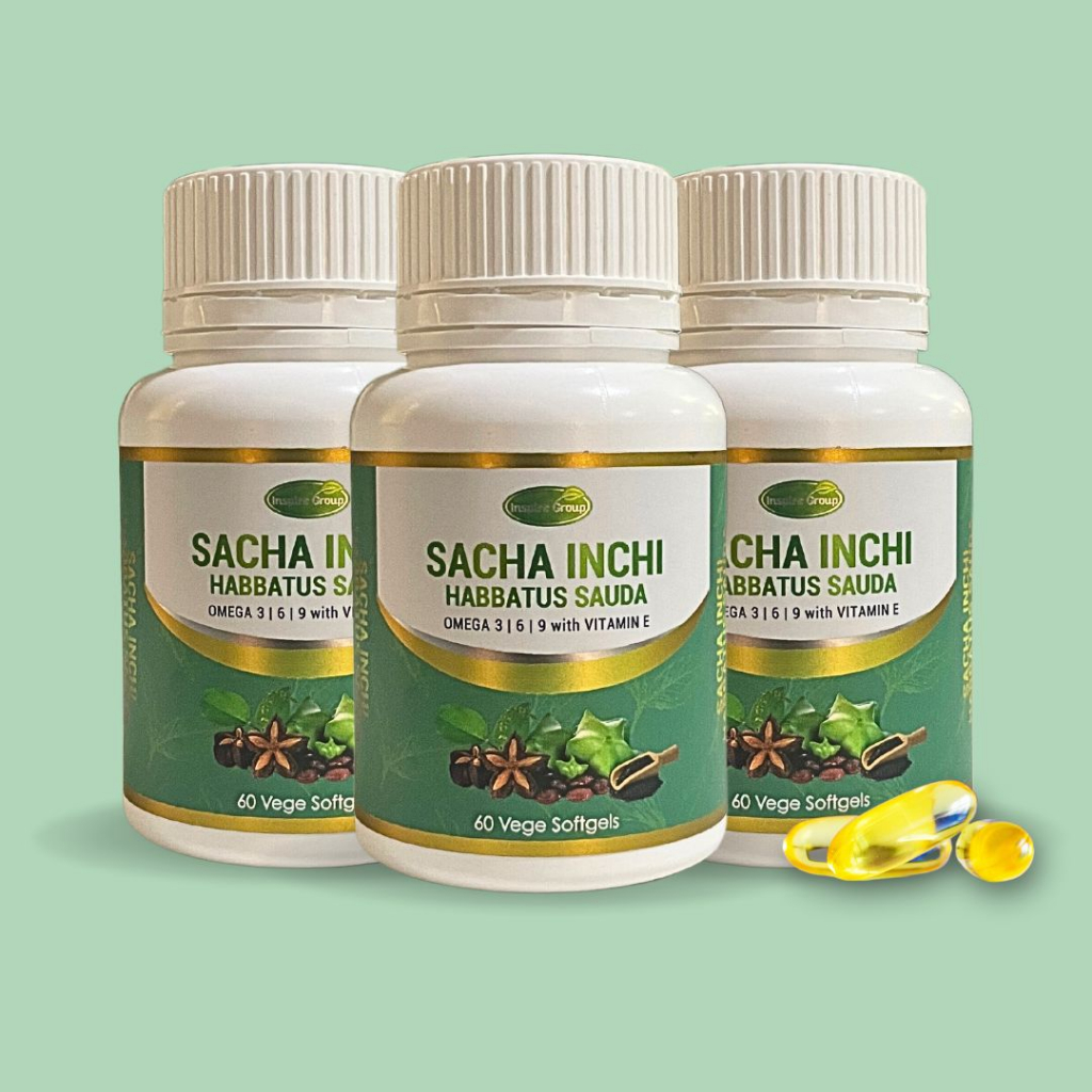 Sacha Inchi Oil + Habbatus Sauda Oil Premium Softgel Organic Omega ...