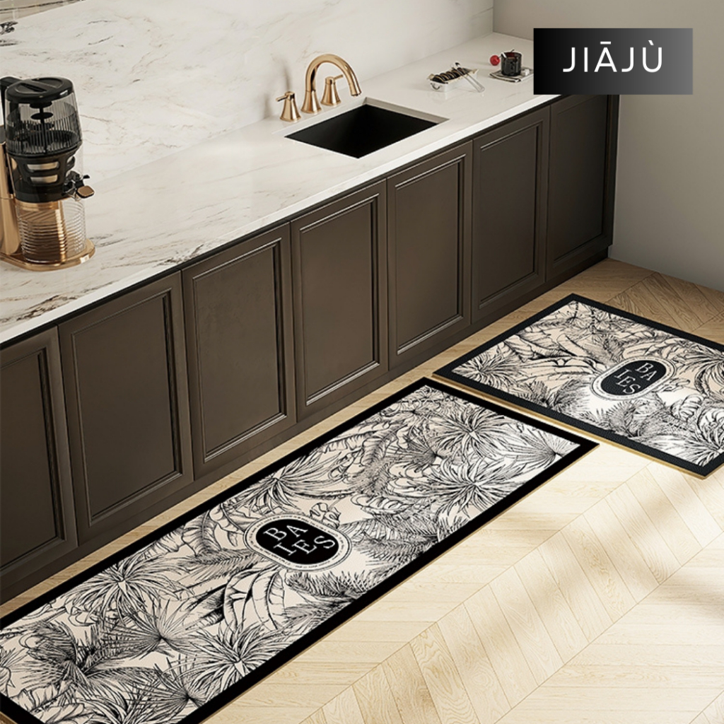 Jiaju Luxury Vintage French Kitchen Mat Floor Mat Quick Drying Anti ...