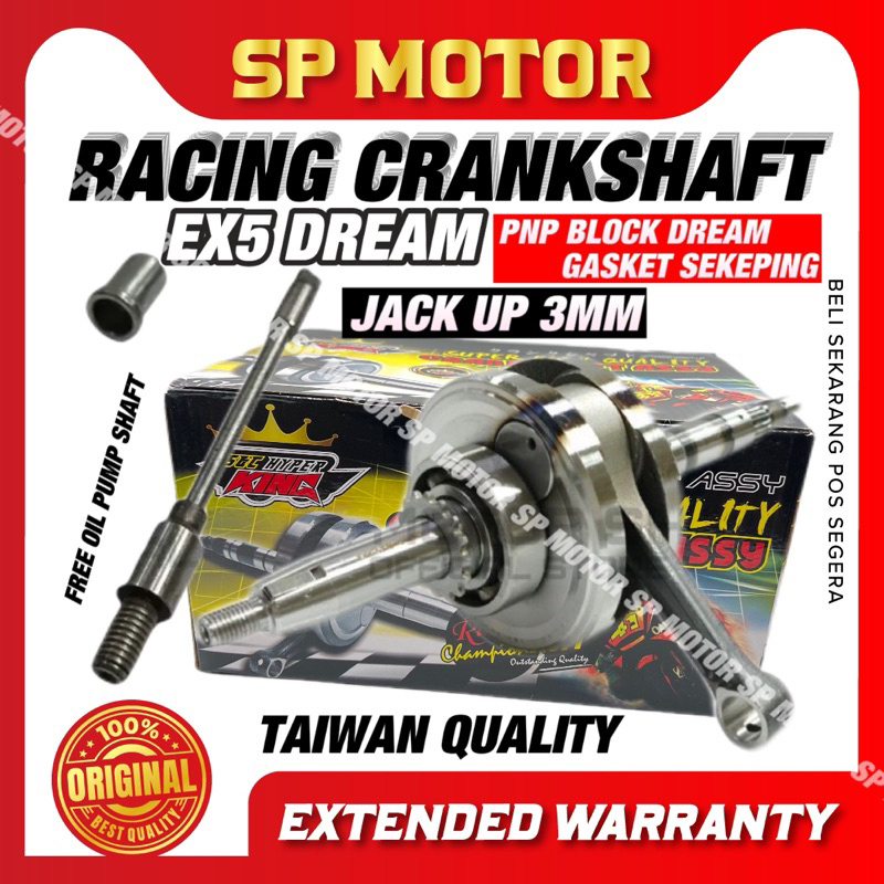 🔥 EX5 DREAM CRANKSHAFT RACING HYPER KING JET UP 3MM IKK HYPERKING 100% ...