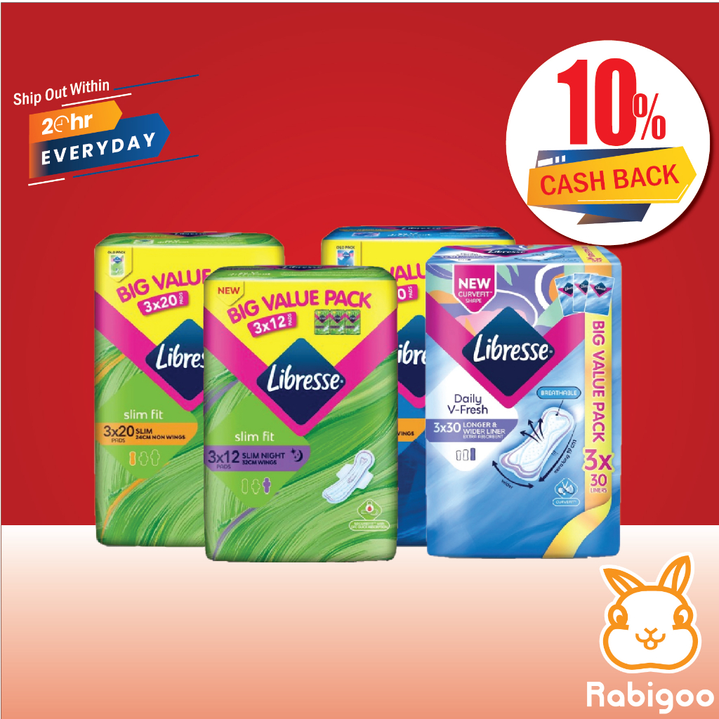 [CASHBACK 10%] Libresse Pads & Panty Liner - PACK PALING JIMAT/LIBRESE ...