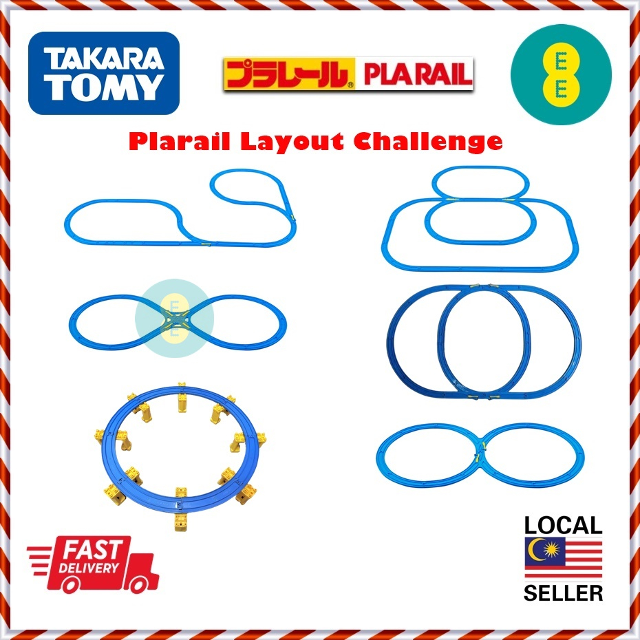 Preloved Takara Tomy Plarail Challenge Plarail Layout Mainan Keretapi