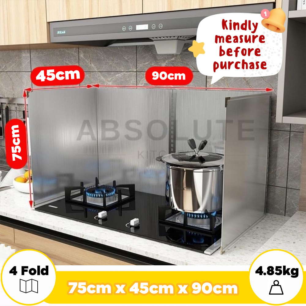 READY STOCK🇲🇾 Anti Oil Splatter Guard Grease Screens Oil Baffle Wall ...