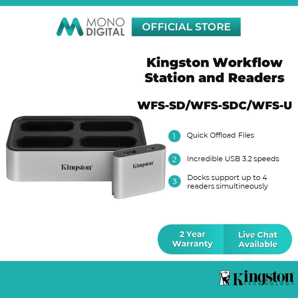 Kingston Workflow Station and Micro SD/SD Reader USB 3.2/USB 3.2 Gen 2 ...