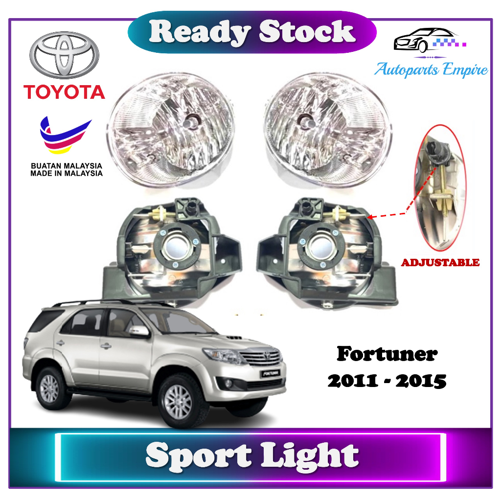 Toyota Fortuner 】 Spotlight - Fog Lamp - Fog Light / Lampu Kabus ( 2011 ...