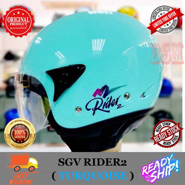 🔥🔥 SPECIAL OFFER 🔥🔥 " READY STOCK NOW " HELMET SGV RIDER 2 KETUPAT 100% ...