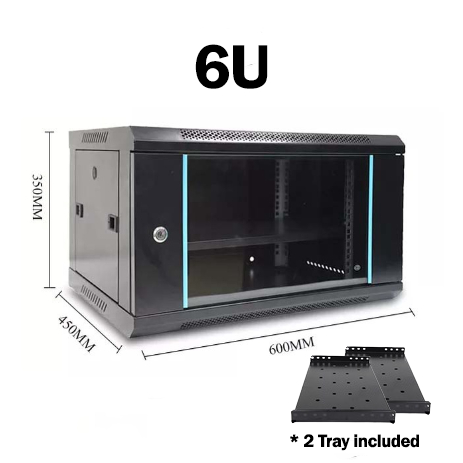 Glass door network router enclosure/Wall Hanging Network Cabinet ...