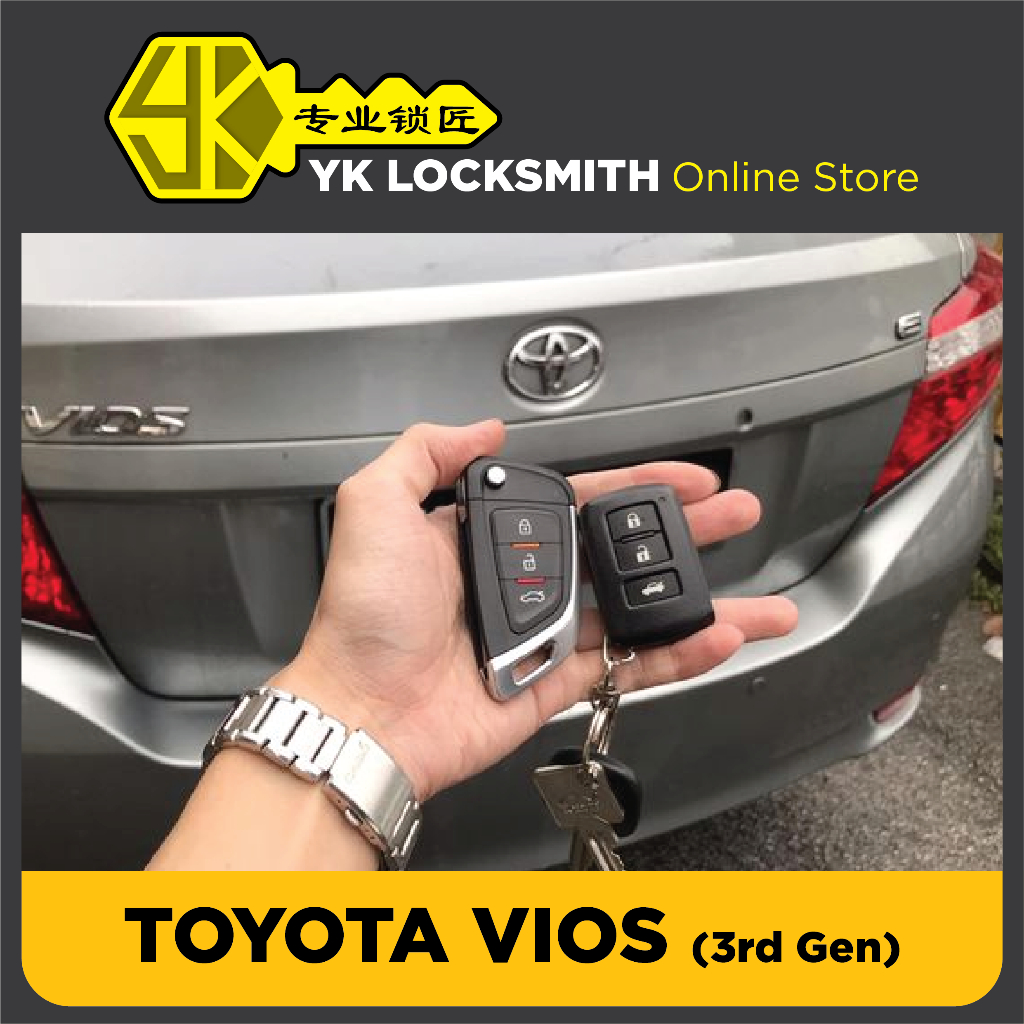 (WALK-IN CUSTOMER ONLY) TOYOTA VIOS 3rd Gen Remote Key Programming ...