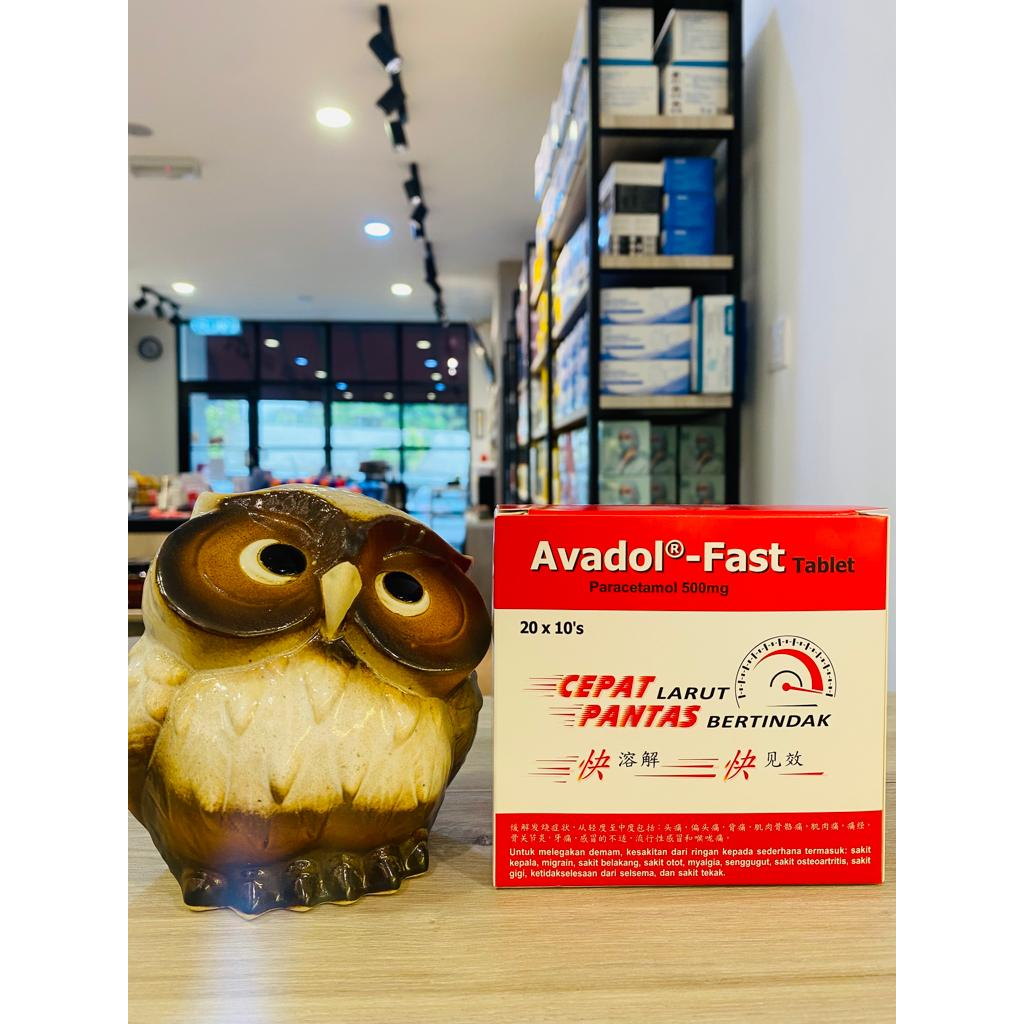 AVADOL-FAST TABLET 500MG 10 TABS PER STRIP | Shopee Malaysia