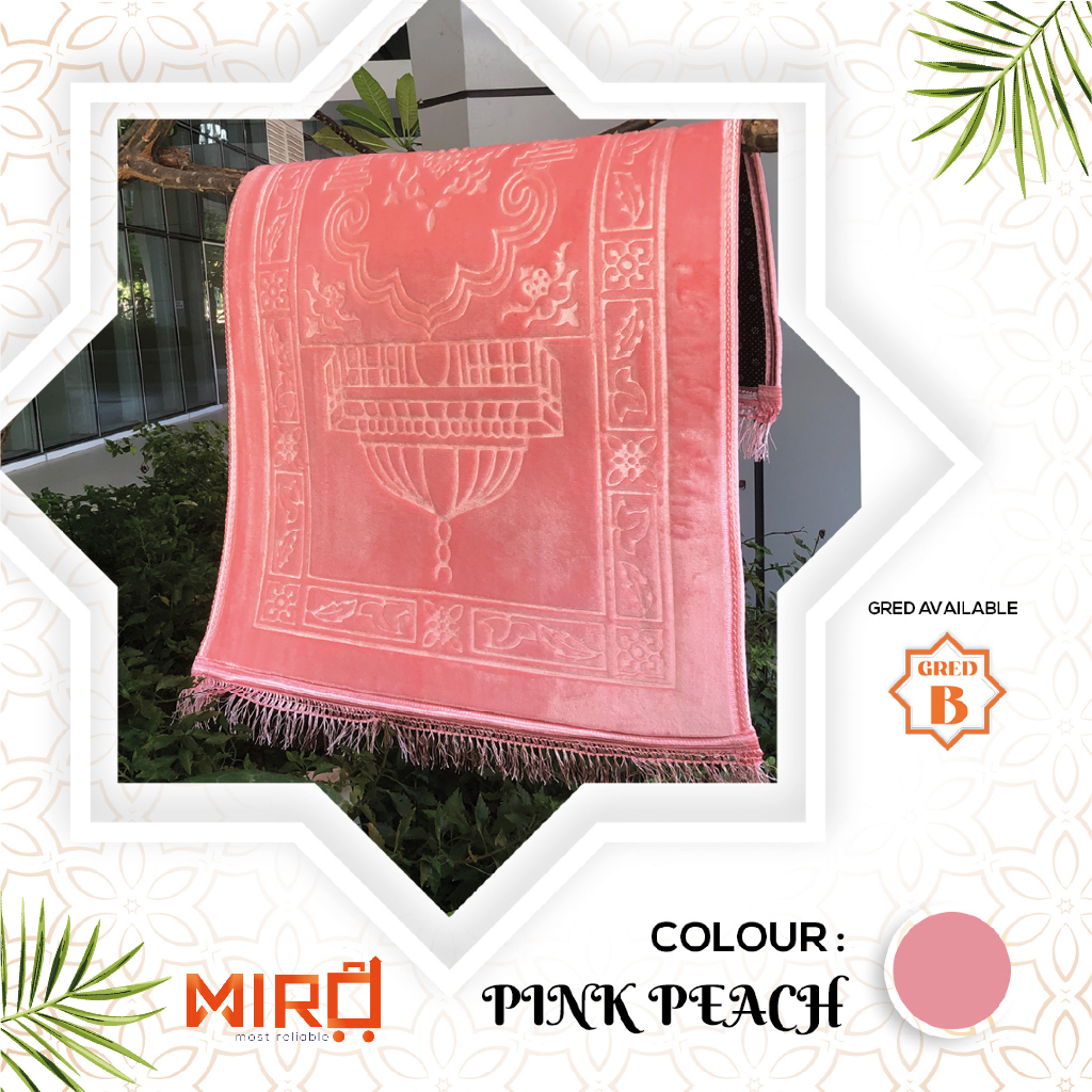 Sejadah Gebu Tebal Lembut murah - Sejadah plain Prayer rag - prayer mat ...