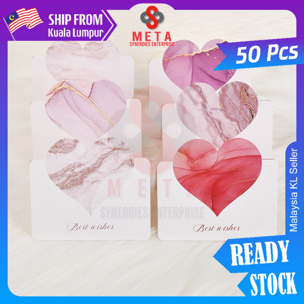 50 Pieces Love Card, Birthday Party/Bouquet/Christmas/Greeting Gift ...