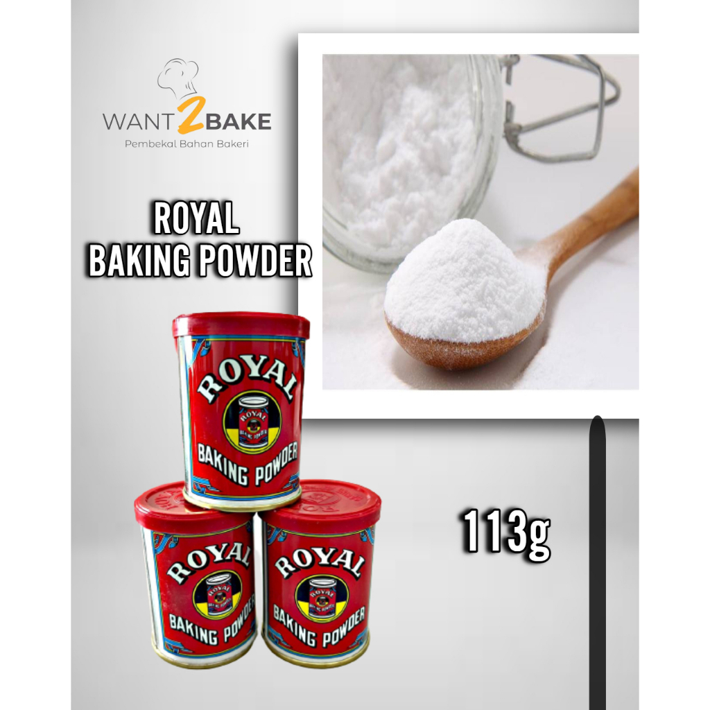 🎂WANT2BAKE🎂 ROYAL BAKING POWDER [ 113 G ] | Shopee Malaysia