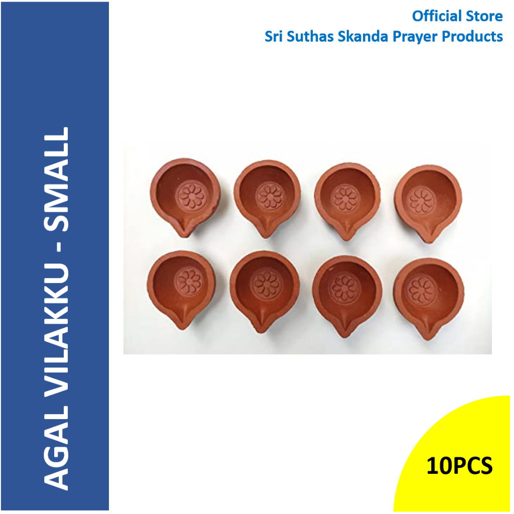 Brown Clay Diya Lamp ( Agal Vilakku ) 10Pcs (Small) | Shopee Malaysia