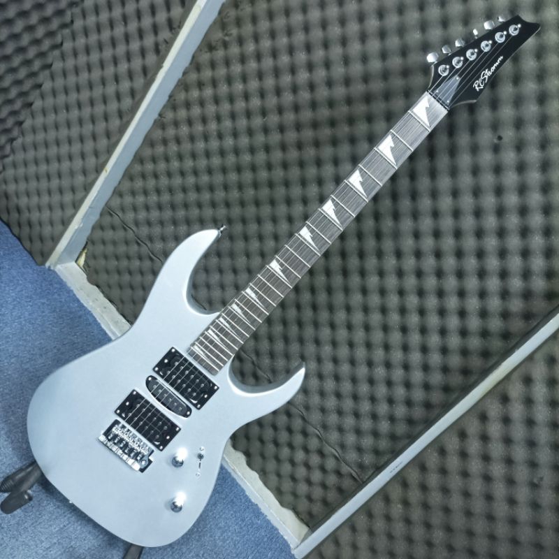 Electric Guitar For Beginners Good Quality Silver Superstrat HSH RC ...