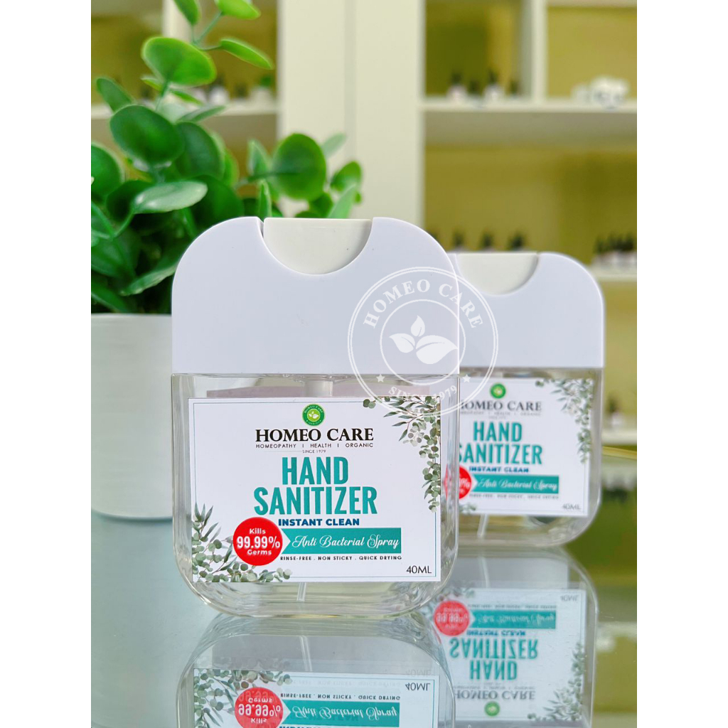 Homeo Hand Sanitizer with Pure Aloe Vera Gel (Anti Bacterial Spray ...