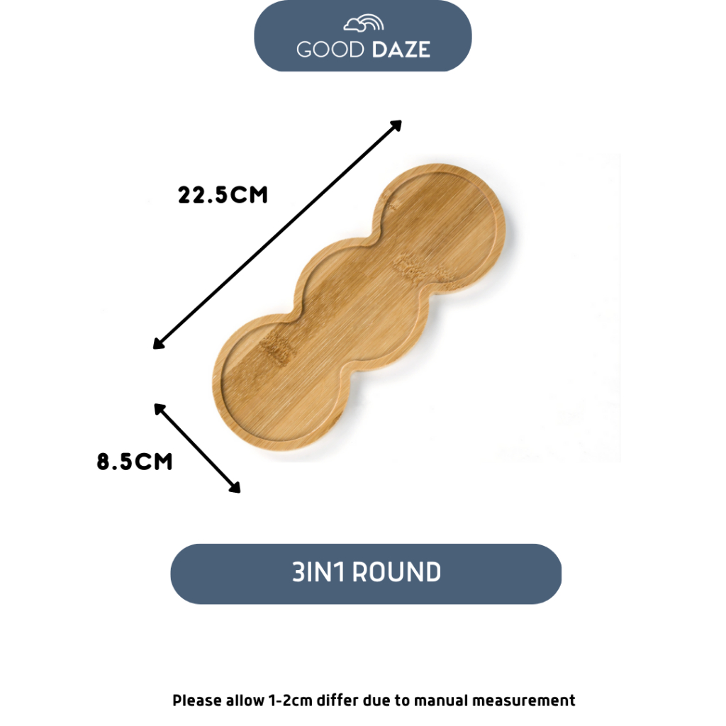 【GOOD DAZE】Bamboo Tray Coaster Cup Holder Coffee Cup Wood Coaster plant ...