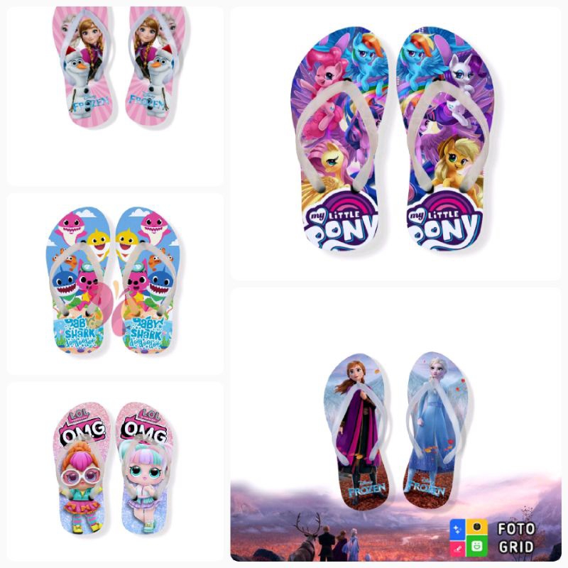 Selipar Sandal Flat jely Jepit Kanak Kanak Child Kids Murah Quality ...