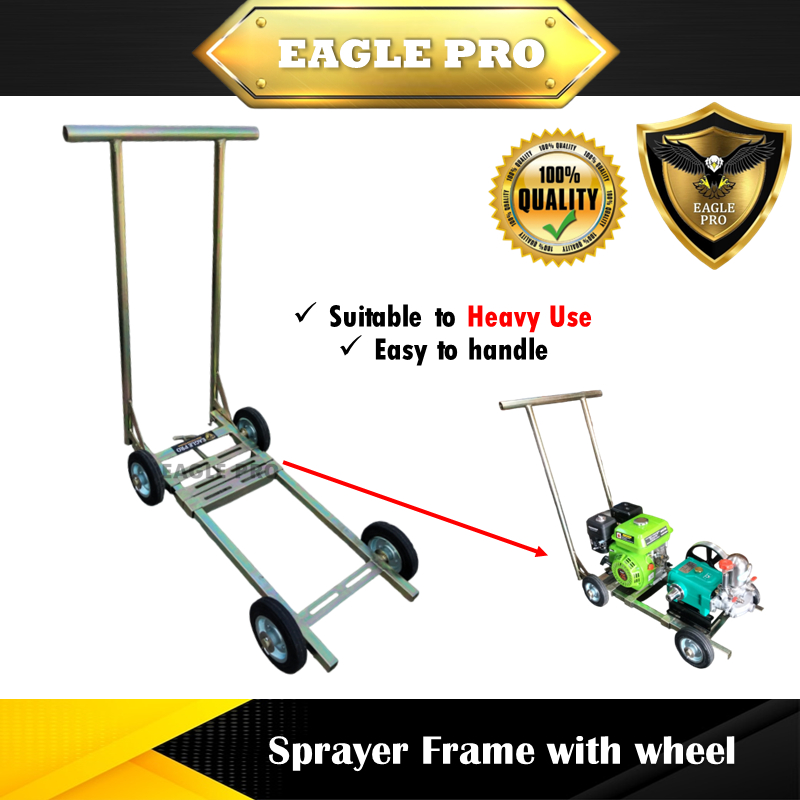 Eagle Pro Heavy Duty Plunger pump frame with wheel Frame kaki Enjin ...