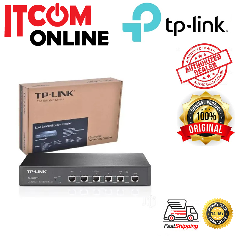 TP-LINK 5 PORT MULTIWAN RACKMOUNT LOAD BALANCE (TL-R480T+) | Shopee ...