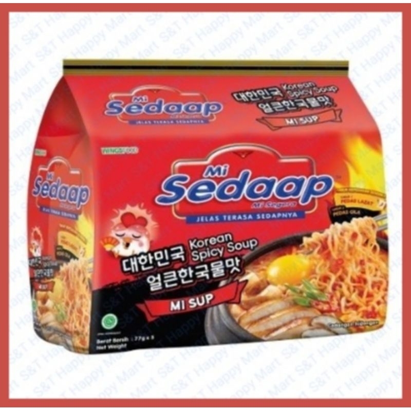 Mee Sedaap Mi Sedaap Korean Spicy Soup 汤 (5 × 77G) | Shopee Malaysia