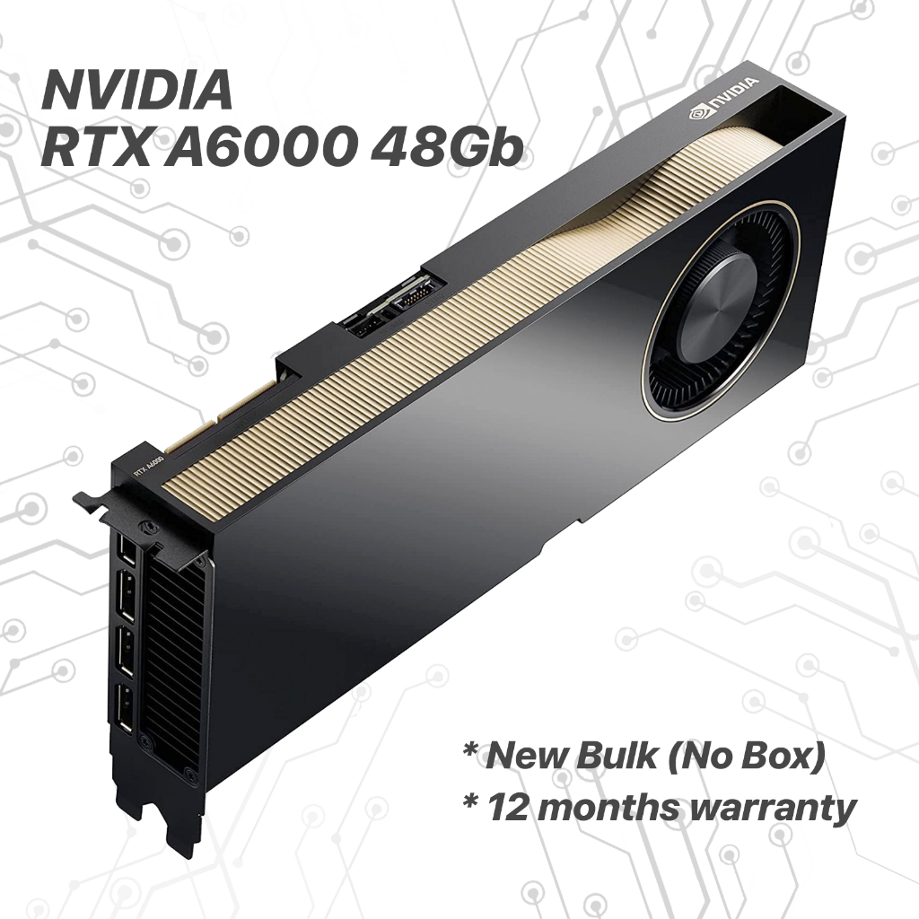 (New Bulk) nVidia RTX A6000 48Gb Enthusiast-Class Professional Graphics ...