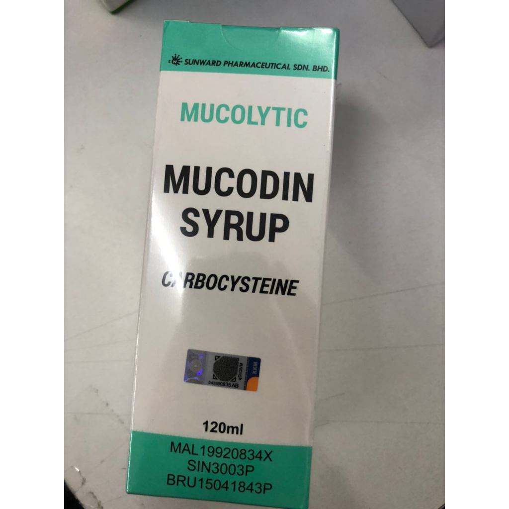SUNWARD MUCOLYTIC MUCODIN SYRUP 120ML | Shopee Malaysia