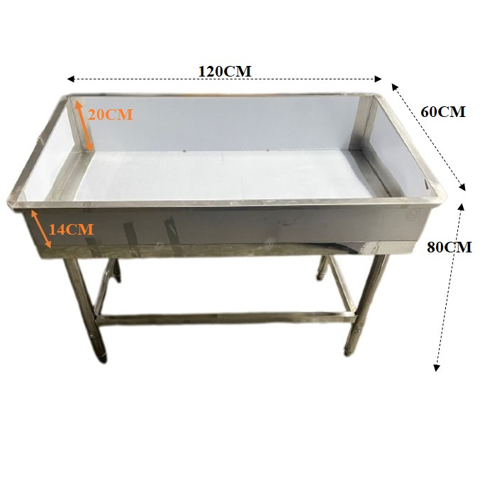 MEJA SEAFOOD DISPLAY IKAN BAKAR/TABLE DISPLAY HASIL LAUT/STAINLESS ...