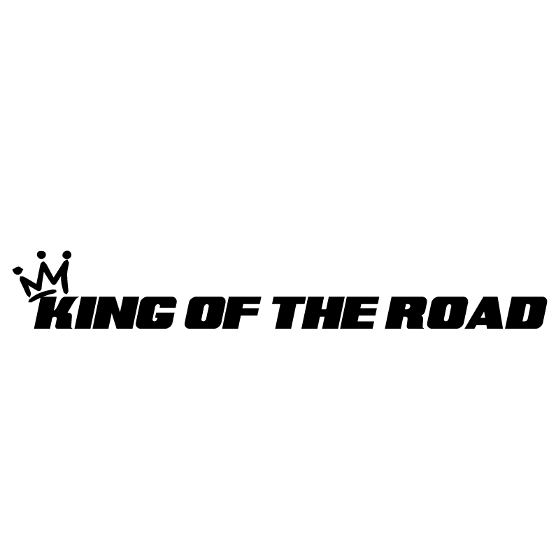 KING OF THE ROAD SESUAI UNTUK SEMUA KENDERAAN,STICKER CERMIN,STICKER ...