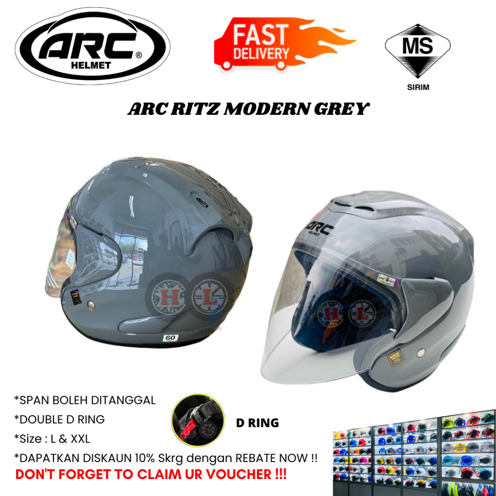 ARC RITZ MODERN COLOUR HELMET ARC ORIGINAL ( HELMET ARC RITZ MODERN ...
