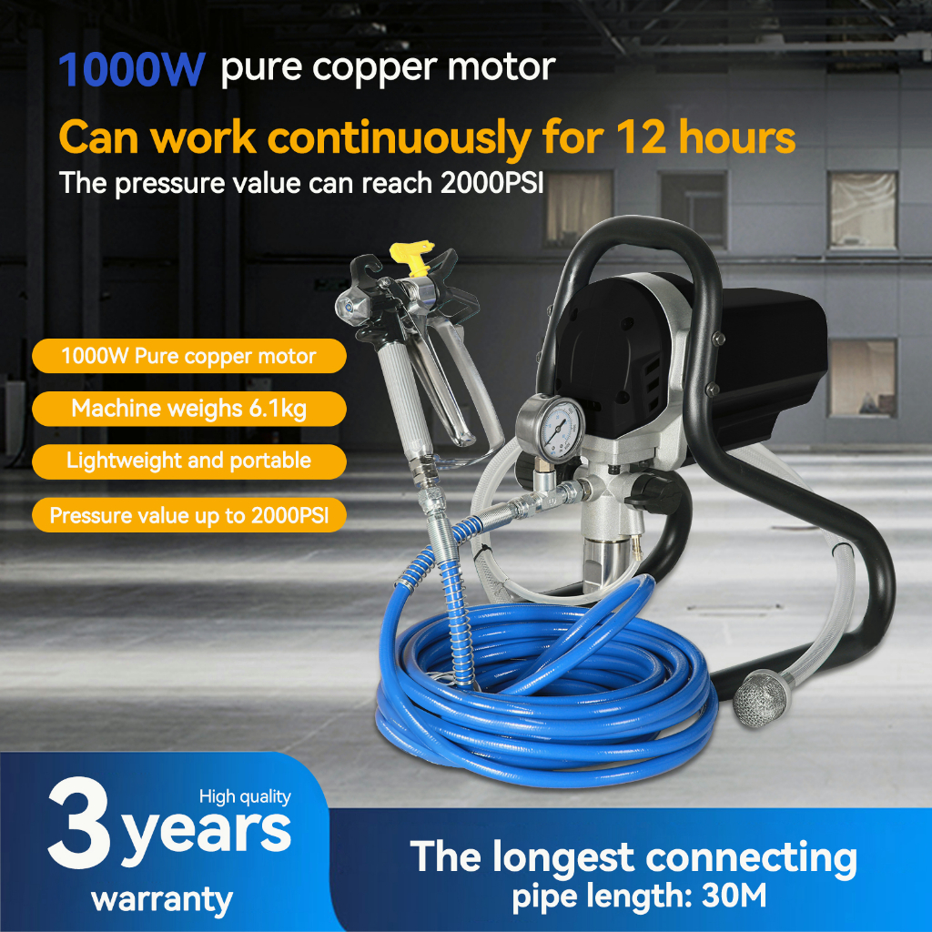 Mini Electric High Pressure Airless Sprayer Latex Paint Spraying ...