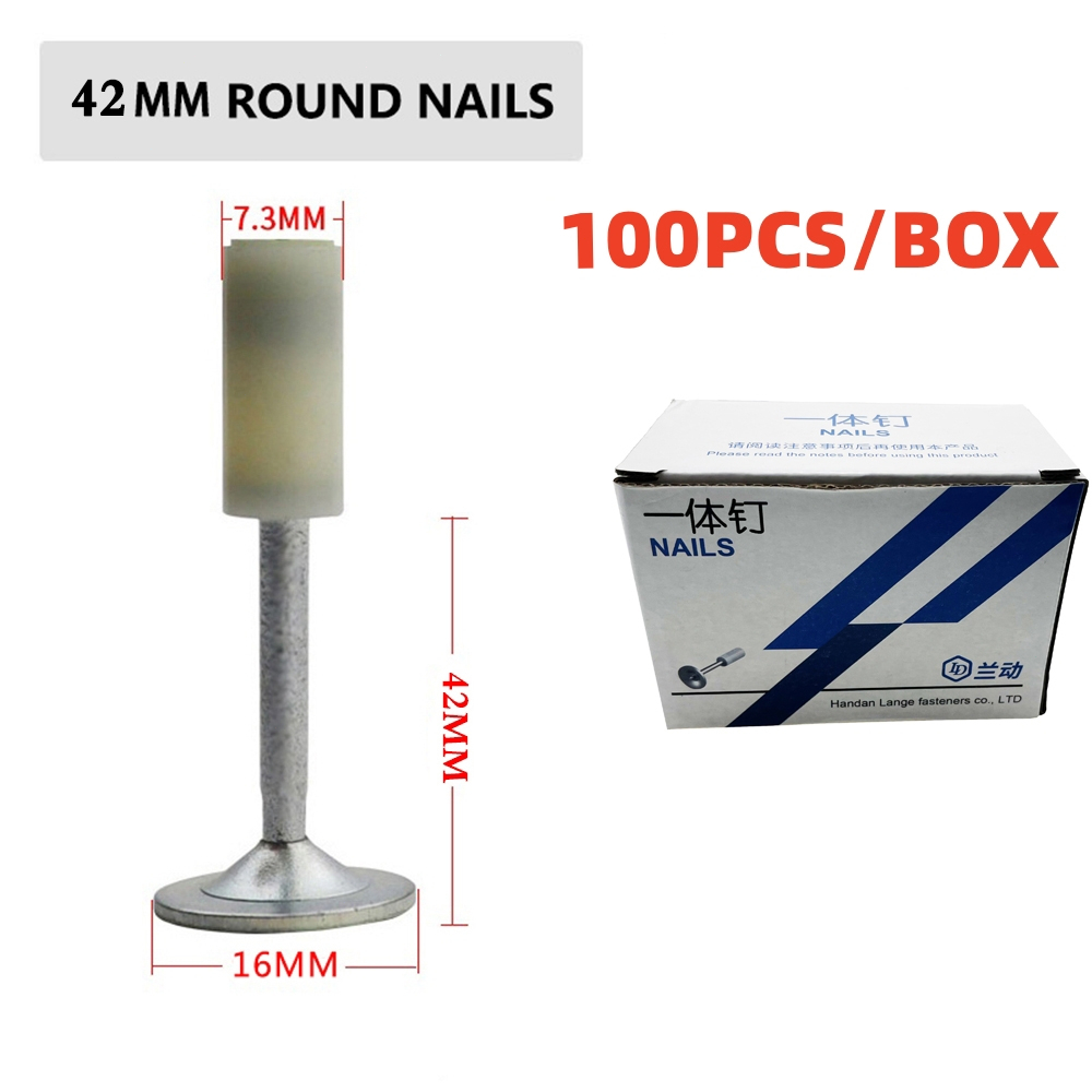100PCS Steel Nails Guns Rivet Tool Accessories Home Wall Fastener Set ...
