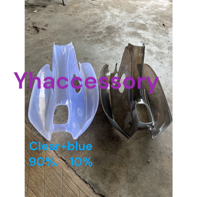 Honda GBO GBOJ Leg Shield TINTED CLEAR Front Cover Kepak HITAM KEPOK ...