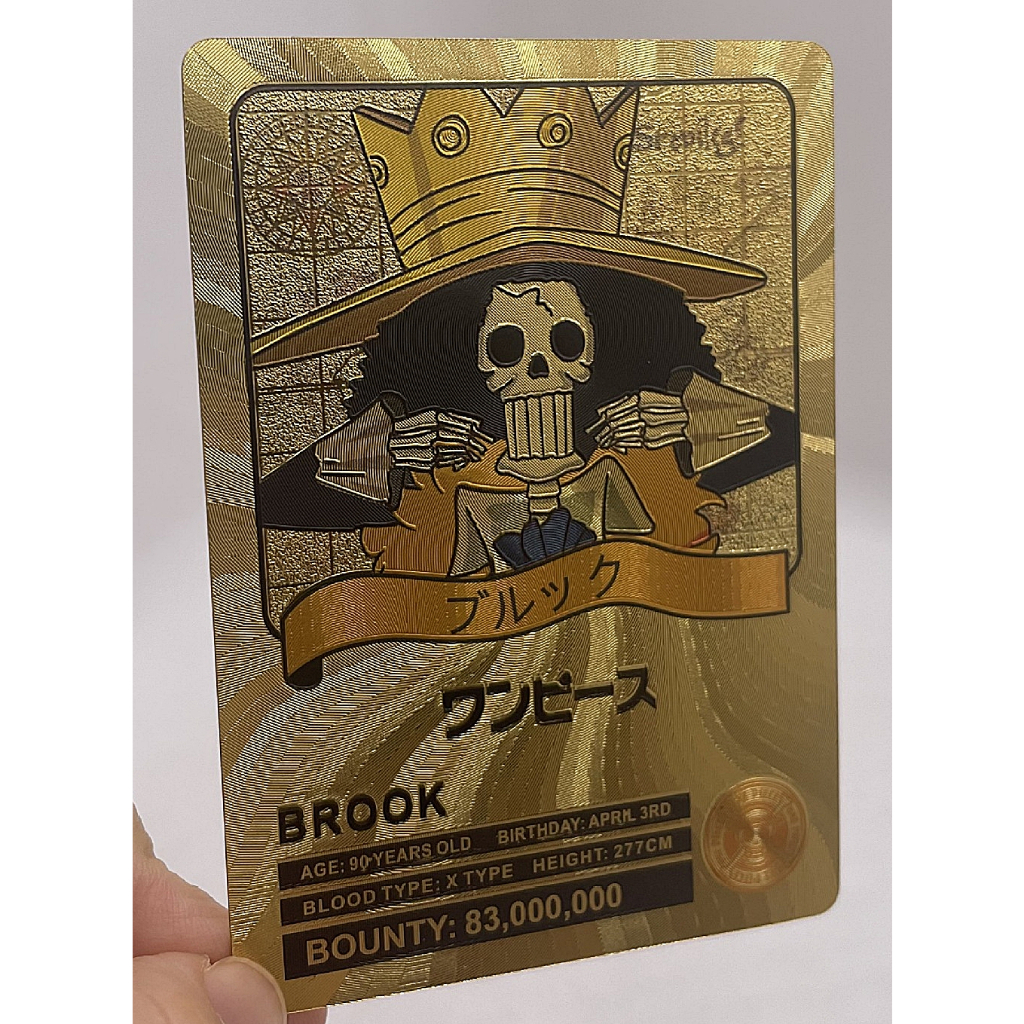 One Piece Gold plated bounty card ( J Store ) | Shopee Malaysia