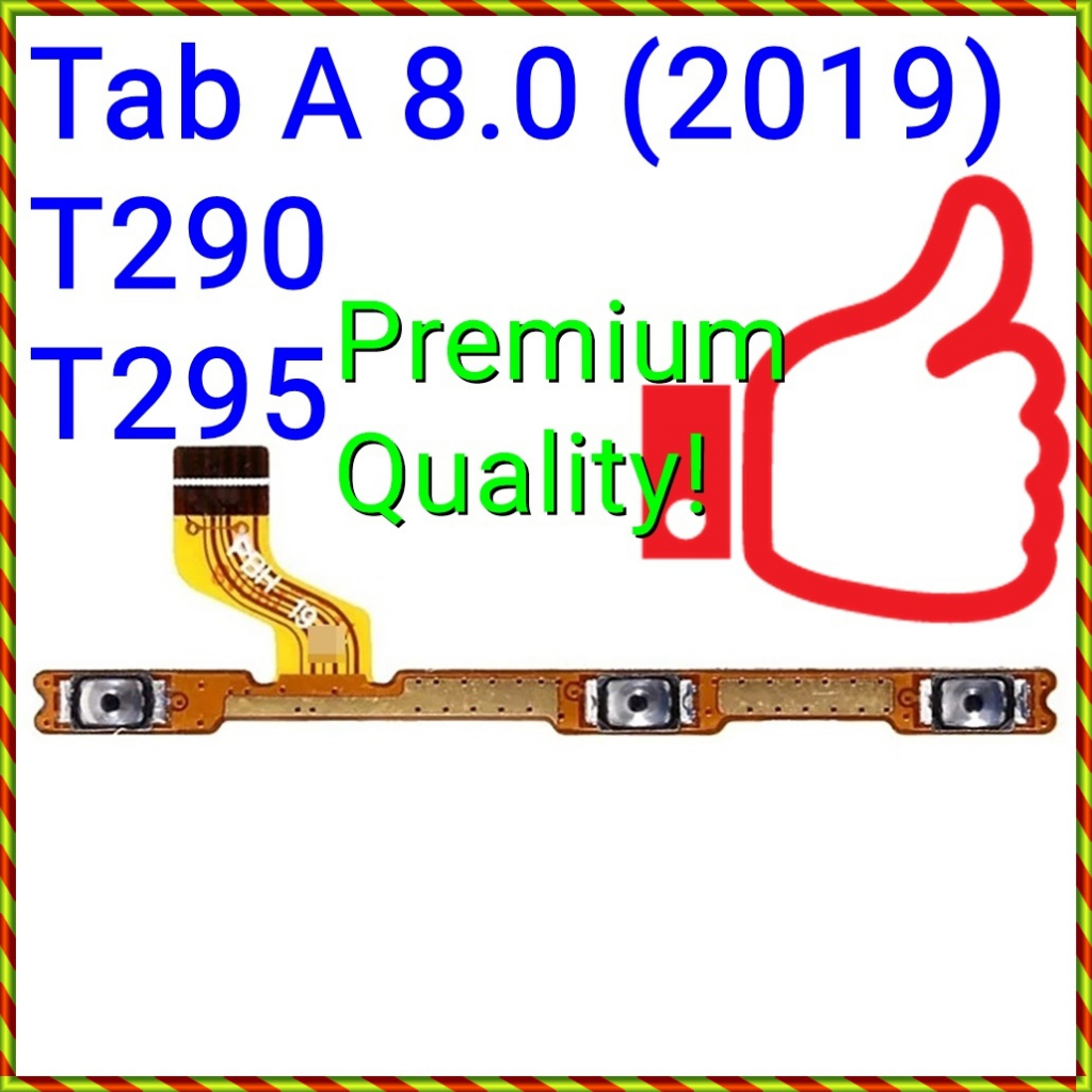 NEW ORI On Off Power Volume Buttons Switch Flex Ribbon Samsung Galaxy Tab A 8.0 (2019) /SM- T290 ...