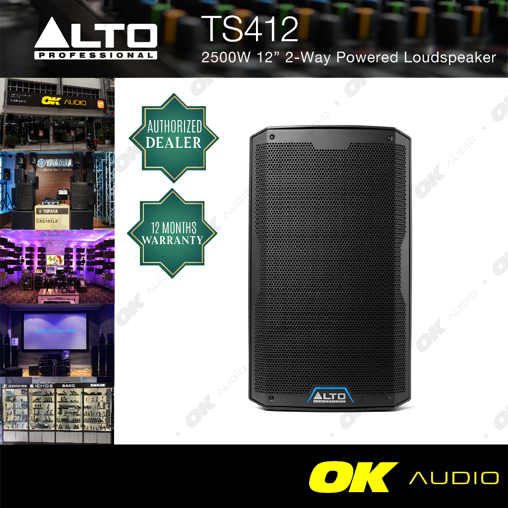 Alto TS412 2500W 12" Powered Speaker ( TS-412 / TS 412) | Shopee Malaysia