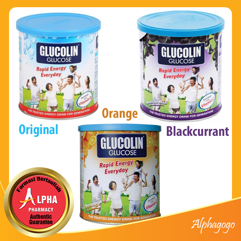 Glucolin Glucose (Original 420g / Blackcurrant 420g / Orange 420g ...