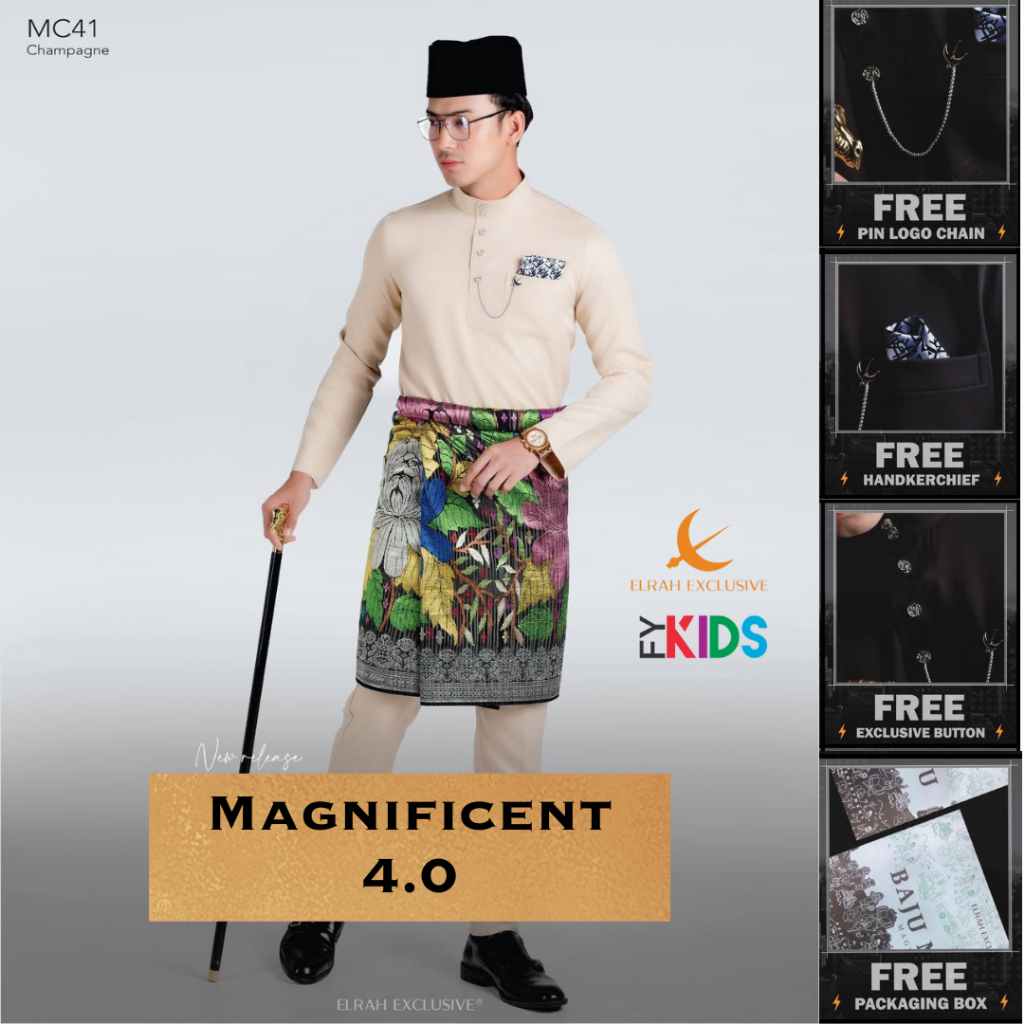 Baju Raya-BAJU MELAYU CEKAK MUSANG-CHAMPAGNE-Elrah Exclusive-Baju ... Baju Raya-BAJU MELAYU CEKAK MUSANG-CHAMPAGNE-Elrah Exclusive-Baju ...