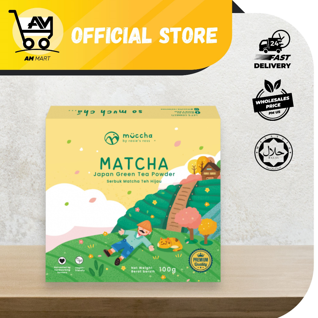 🌙RAYA SALE MUCCHA by Rosie's Ross Matcha Green Tea Powder #25, #100g ...