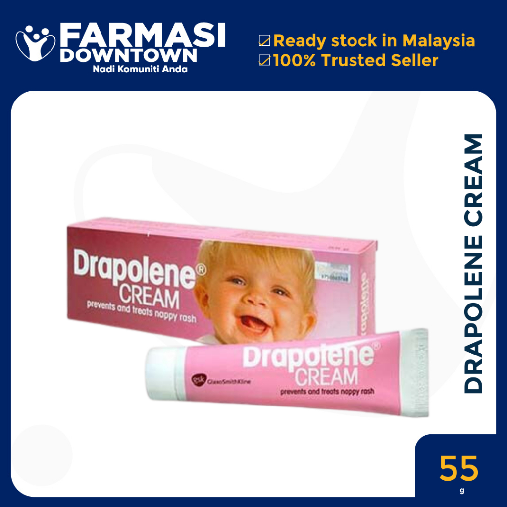DRAPOLENE CREAM REDUCE NAPPY RASH REDNESS 55G | Shopee Malaysia