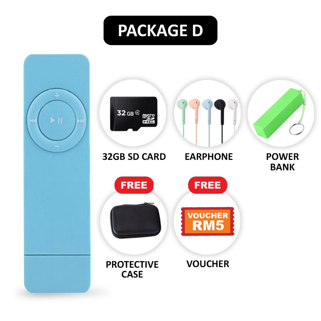 Student Mini MP3 Music Player | Portable Mp3 USB | Audio Walkman Gadget ...