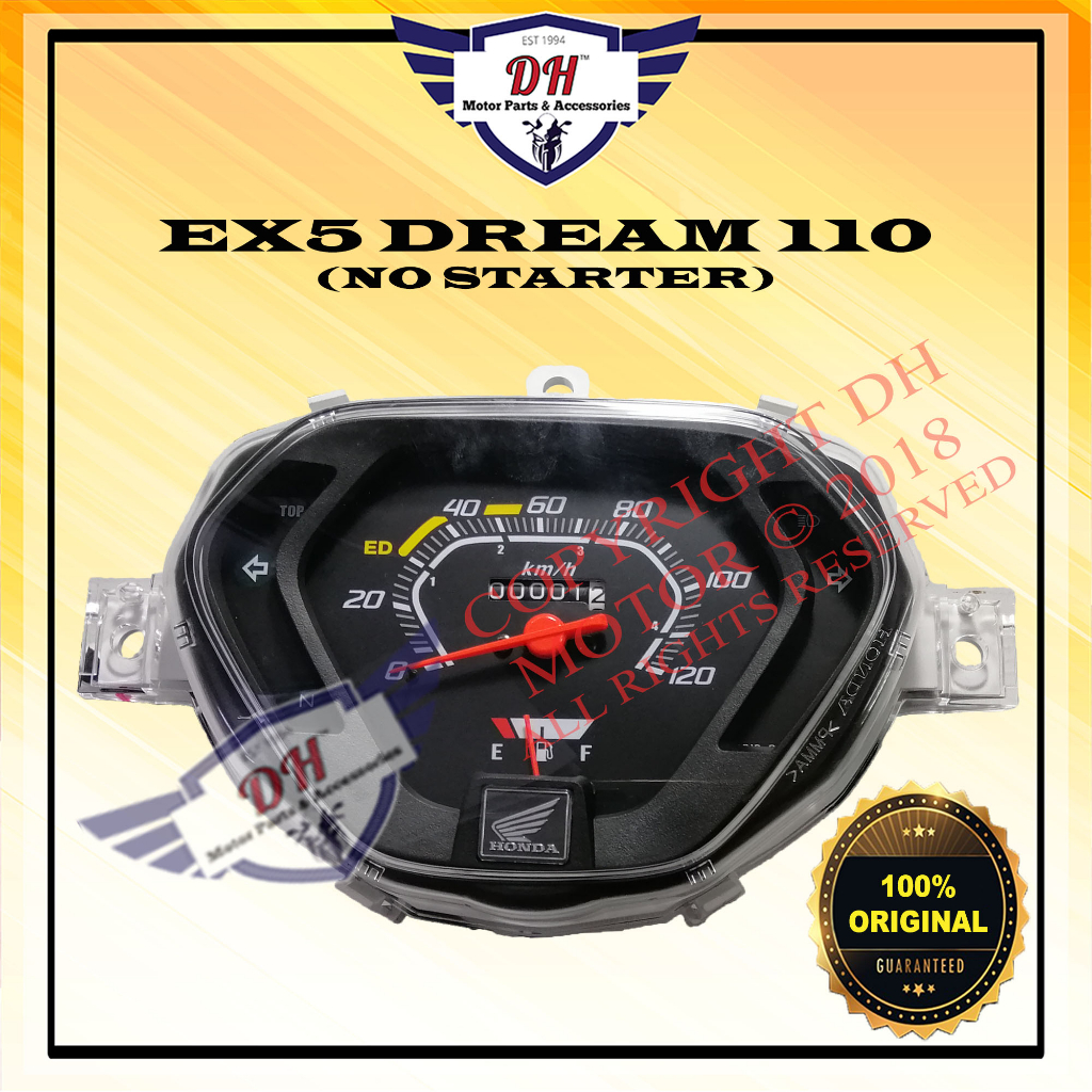 EX5 DREAM 110 (ORIGINAL) (NO STARTER) METER STANDARD HONDA | Shopee Malaysia