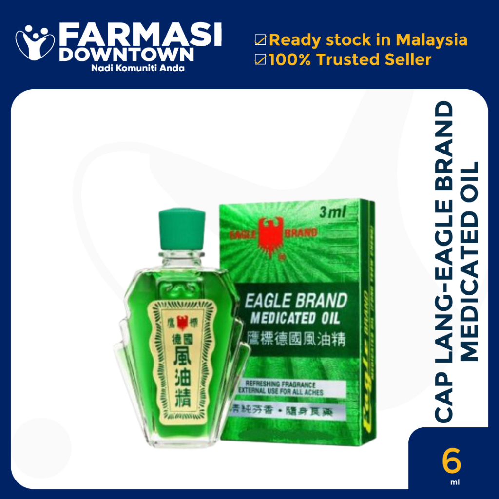 CAP LANG-EAGLE BRAND MEDICATED OIL 6ML | Shopee Malaysia