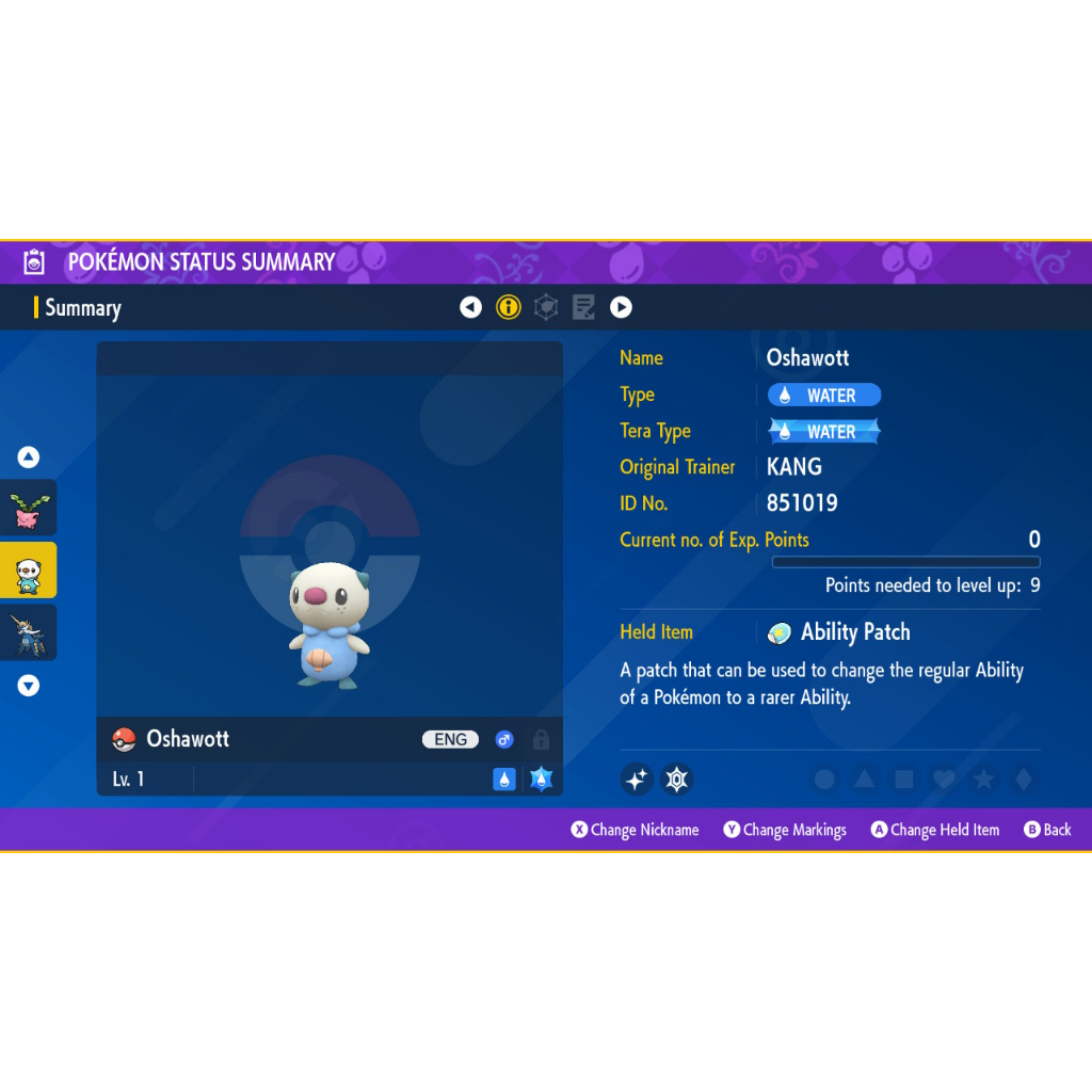 Pokemon Scarlet & Violet - 6IV Shiny Oshawott | Shopee Malaysia