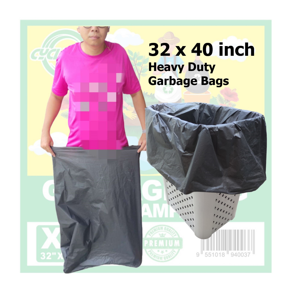 [New] 32" X 40" Heavy Duty Plastic Garbage Bags (13pcs/pack) / Trash ...